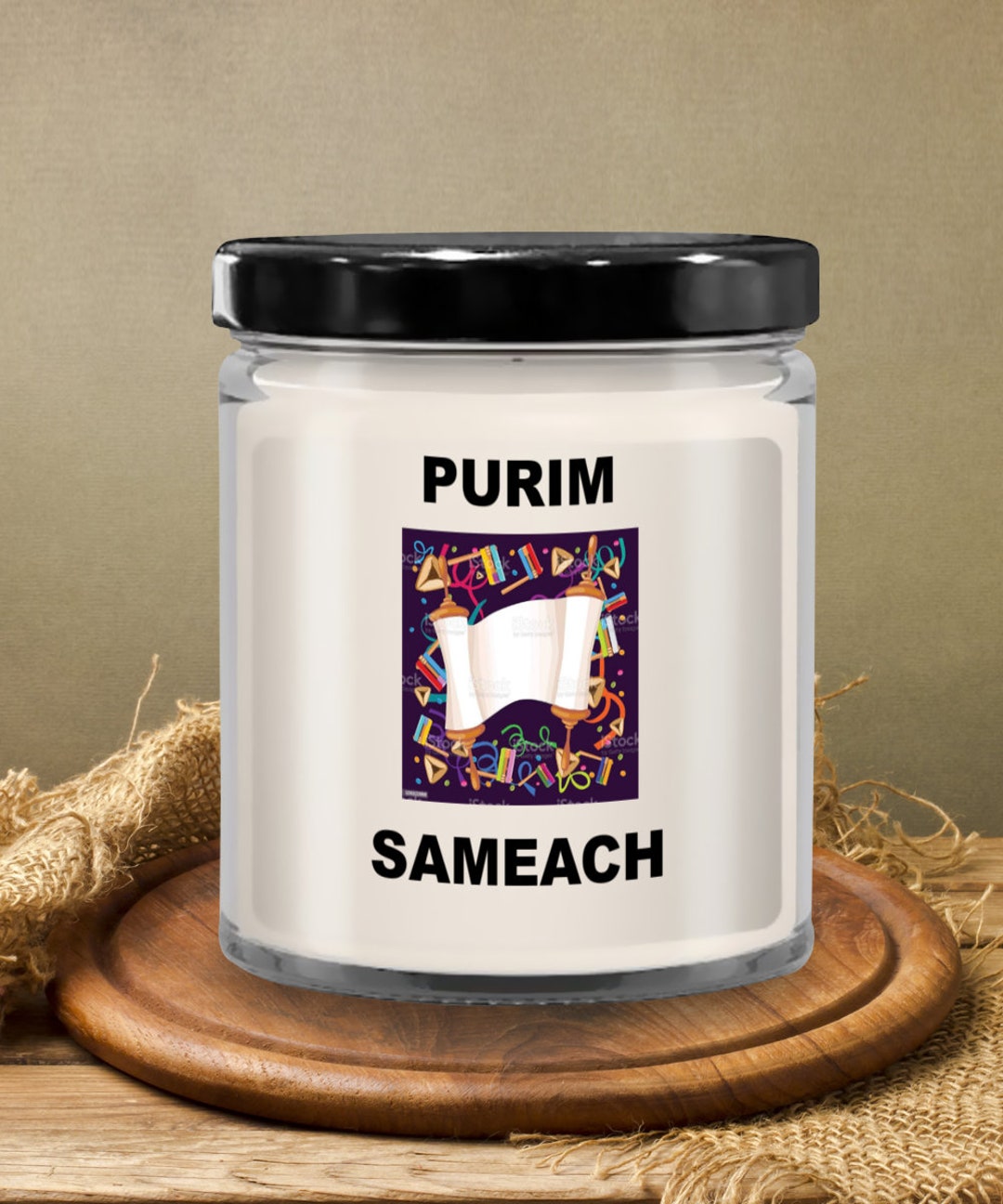 Candle Purim, Purim Gift, Family Purim Gift, Purim Sameach, Happy Purim ...