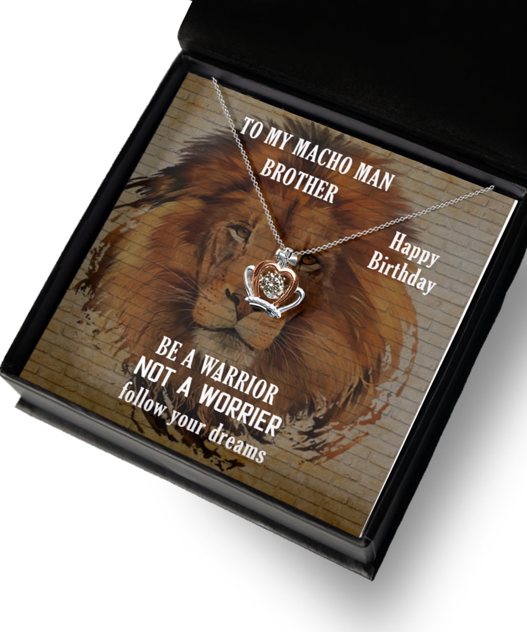 Macho Man, Brother, Birthday, Necklace Brother Birthday, Gift Brother ...