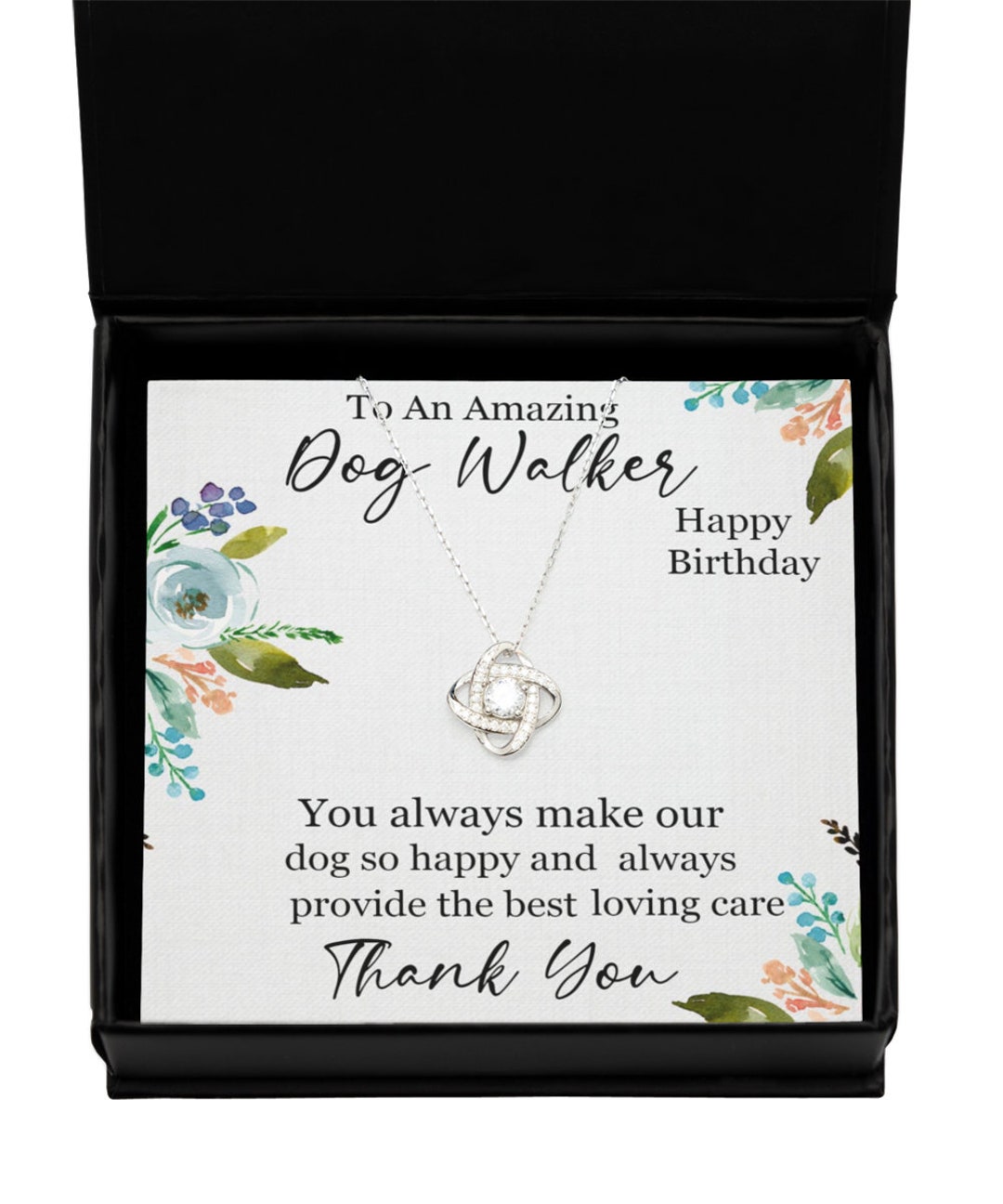 Dog Walker Birthday, Amazing Dog Walker,happy Birthday, Necklace Dog ...