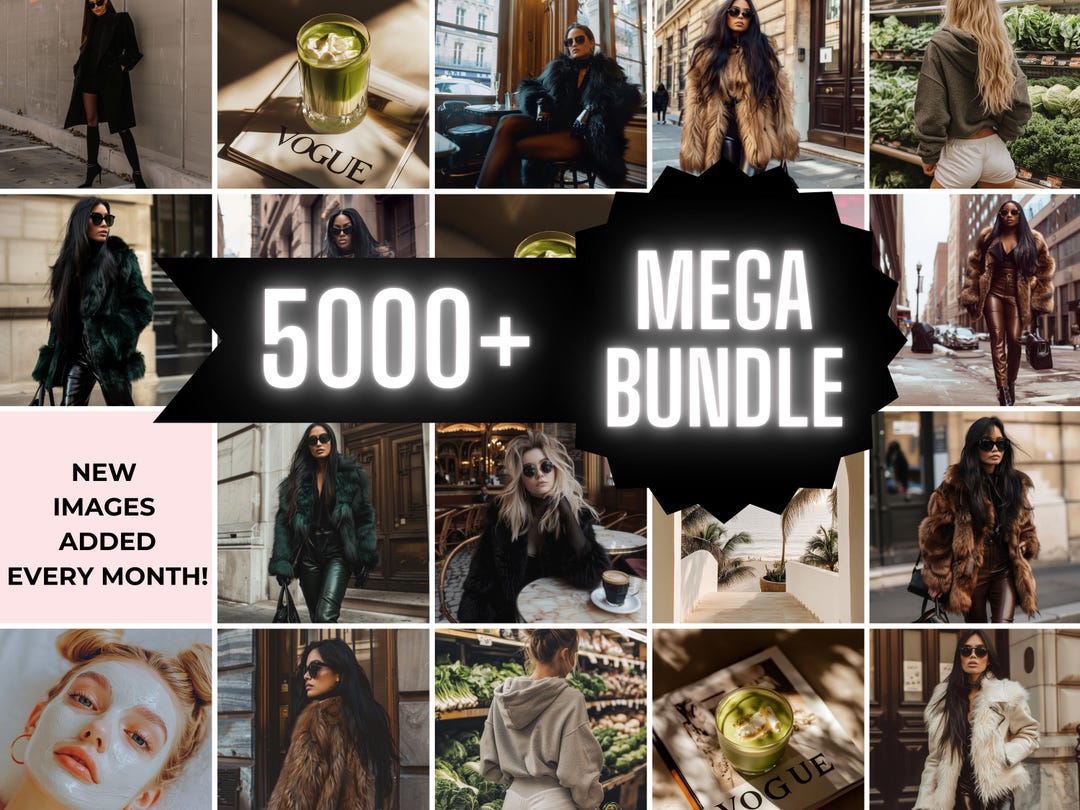5000+ Stock Photos Mega Bundle, Faceless PLR Digital Marketing Pictures, Lifetime Access to All ...