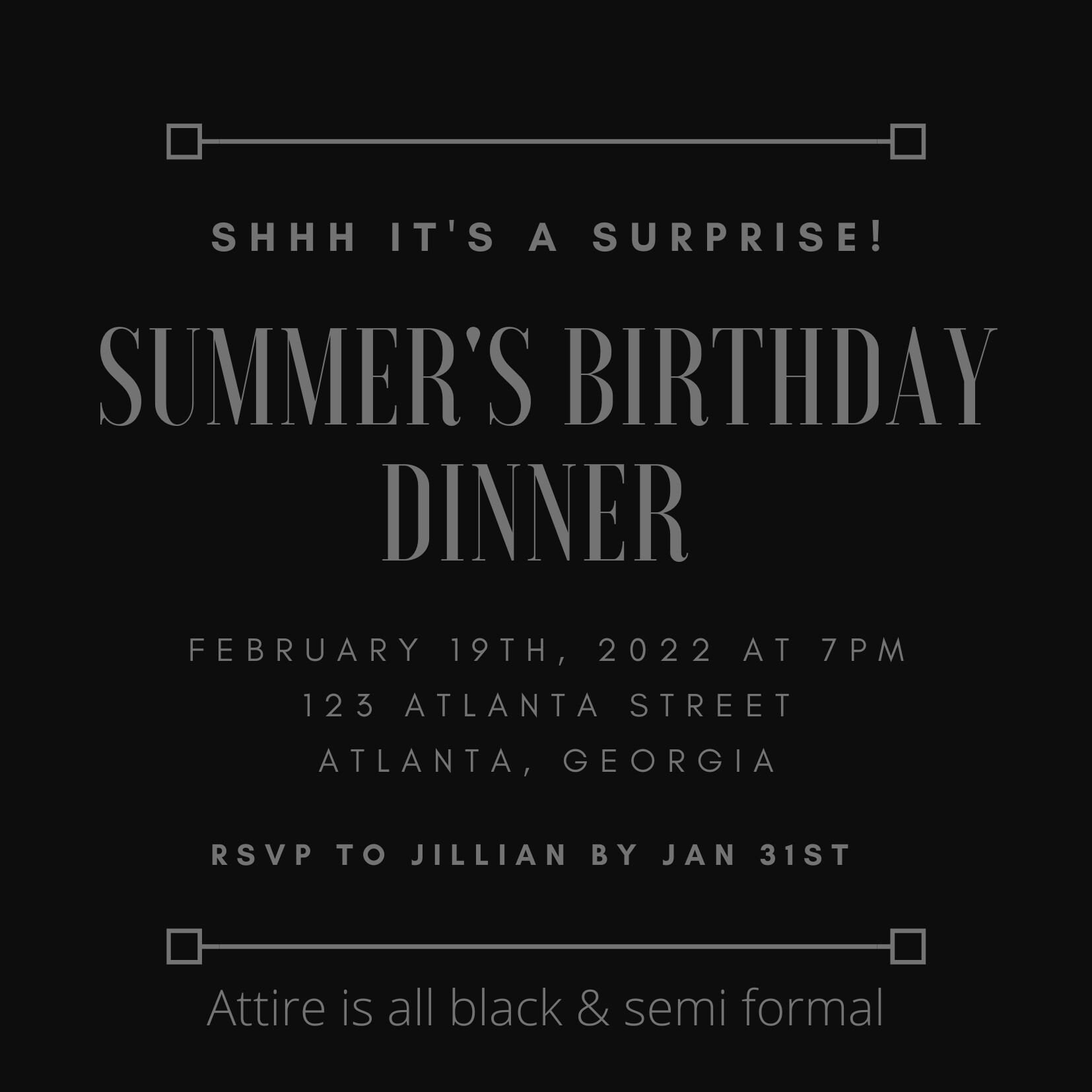 Modern Classy Invitation - Instant & Editable - Etsy