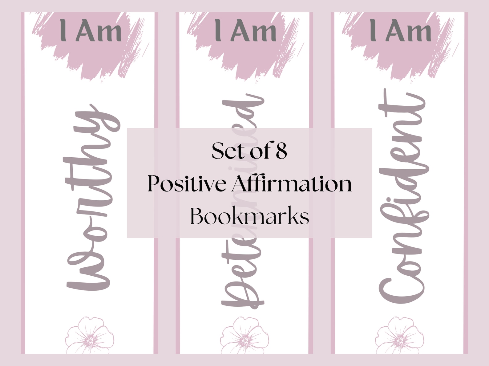 Positive Affirmation Bookmarks| I Am Bookmarks| Affirmation Bookmarks ...