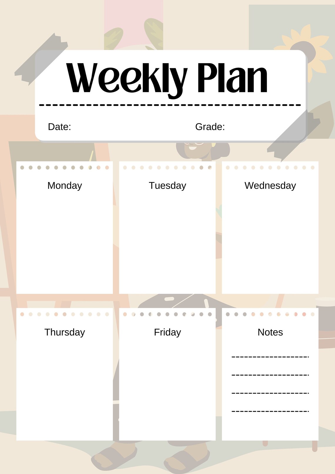 Lesson Plan Template | Lesson Planner Printable | Homeschool Teacher ...