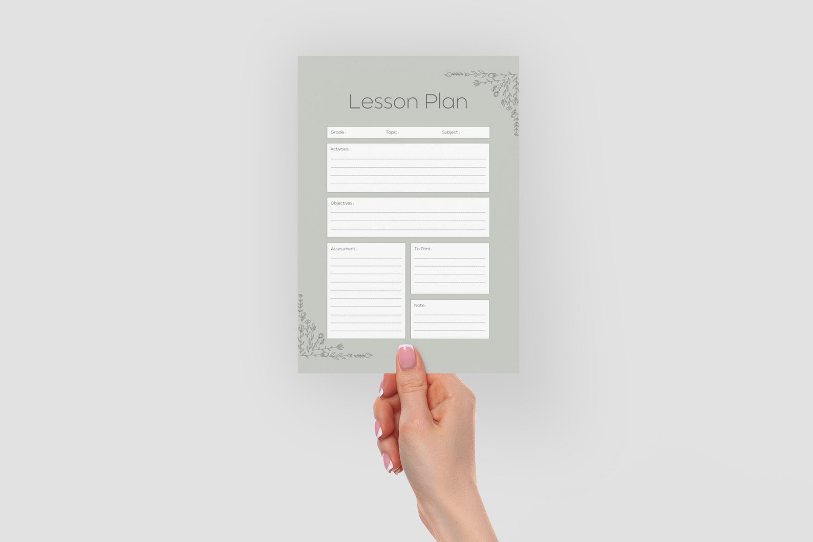 Teacher Lesson Plan Daily Lesson Plan Template Instant - Etsy