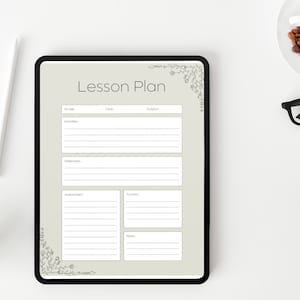 Teacher Lesson Plan Daily Lesson Plan Template Instant Download Lesson ...