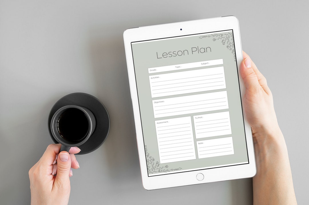 Teacher Lesson Plan Daily Lesson Plan Template Instant - Etsy