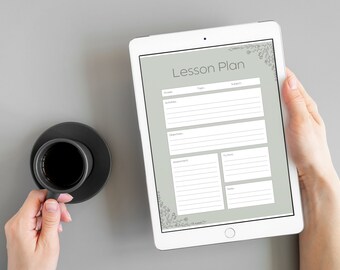 Teacher Lesson Plan Daily Lesson Plan Template Instant Download Lesson ...