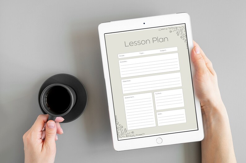 Teacher Lesson Plan Daily Lesson Plan Template Instant Download Lesson ...