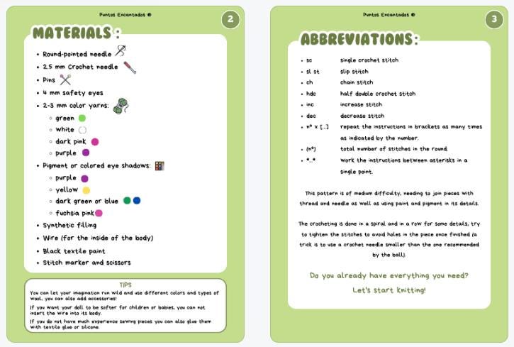 Maggot Amigurumi Pattern PDF, Corpse Bride Worm English and Spanish ...