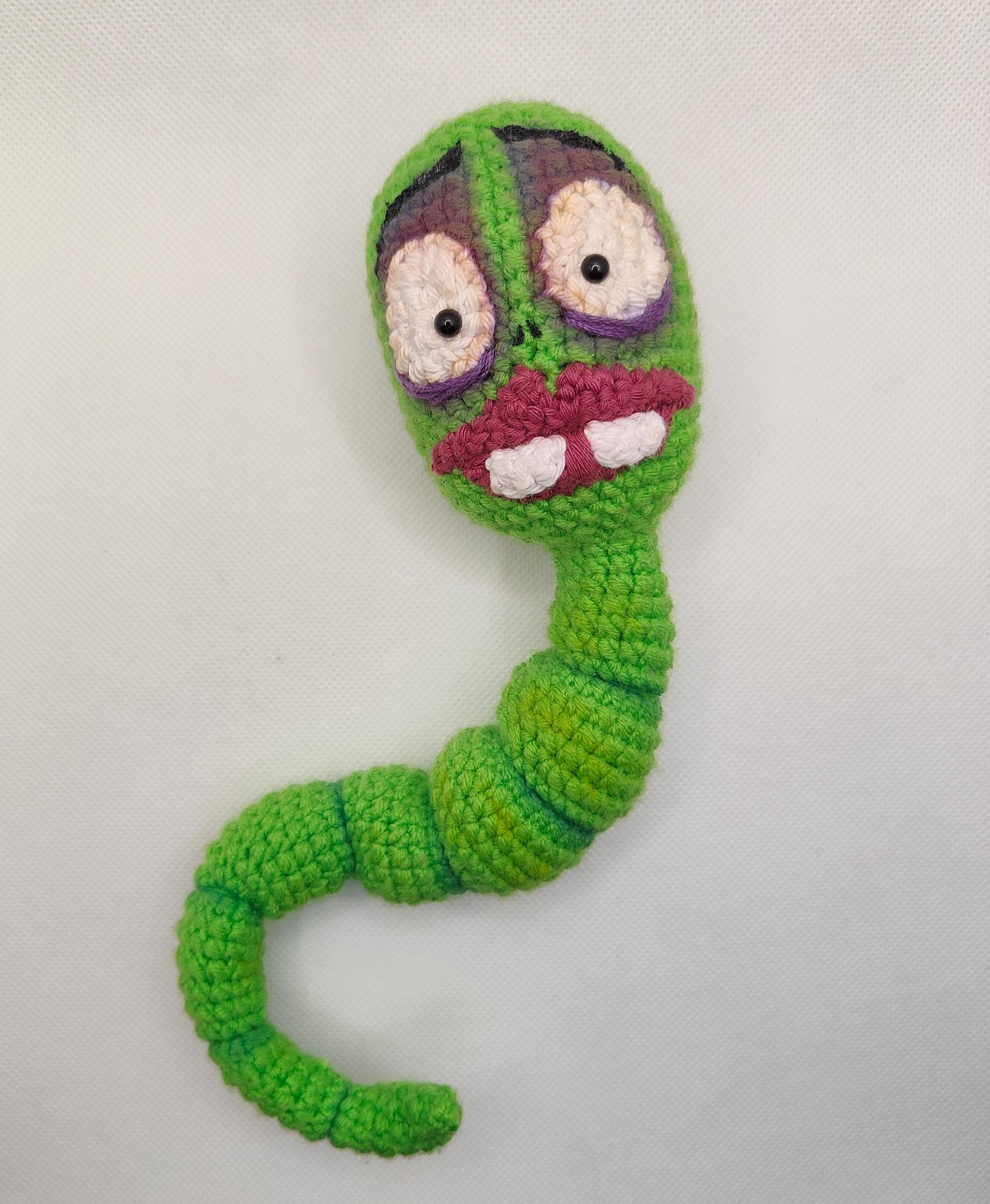 Maggot Amigurumi Pattern PDF, Corpse Bride Worm English and Spanish ...