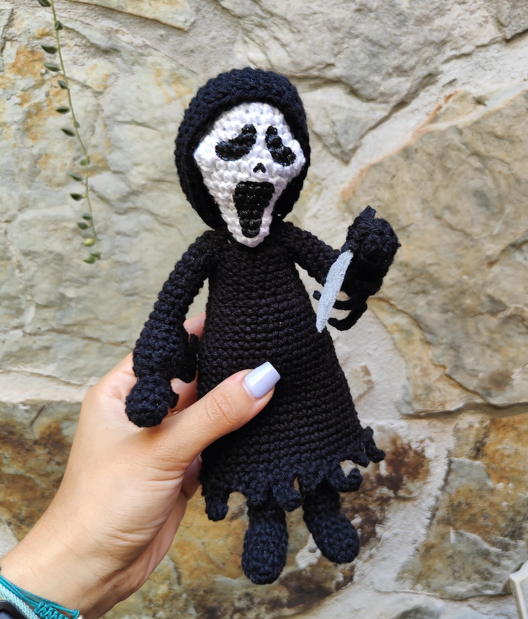 Scream Ghostface Amigurumi Doll - Etsy UK
