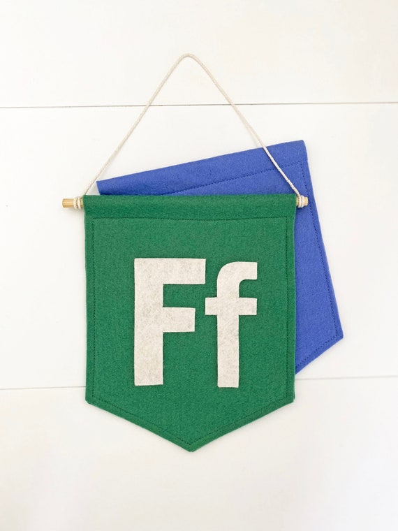 Felt Hanging Banner With Custom Lettering Monogram or - Etsy