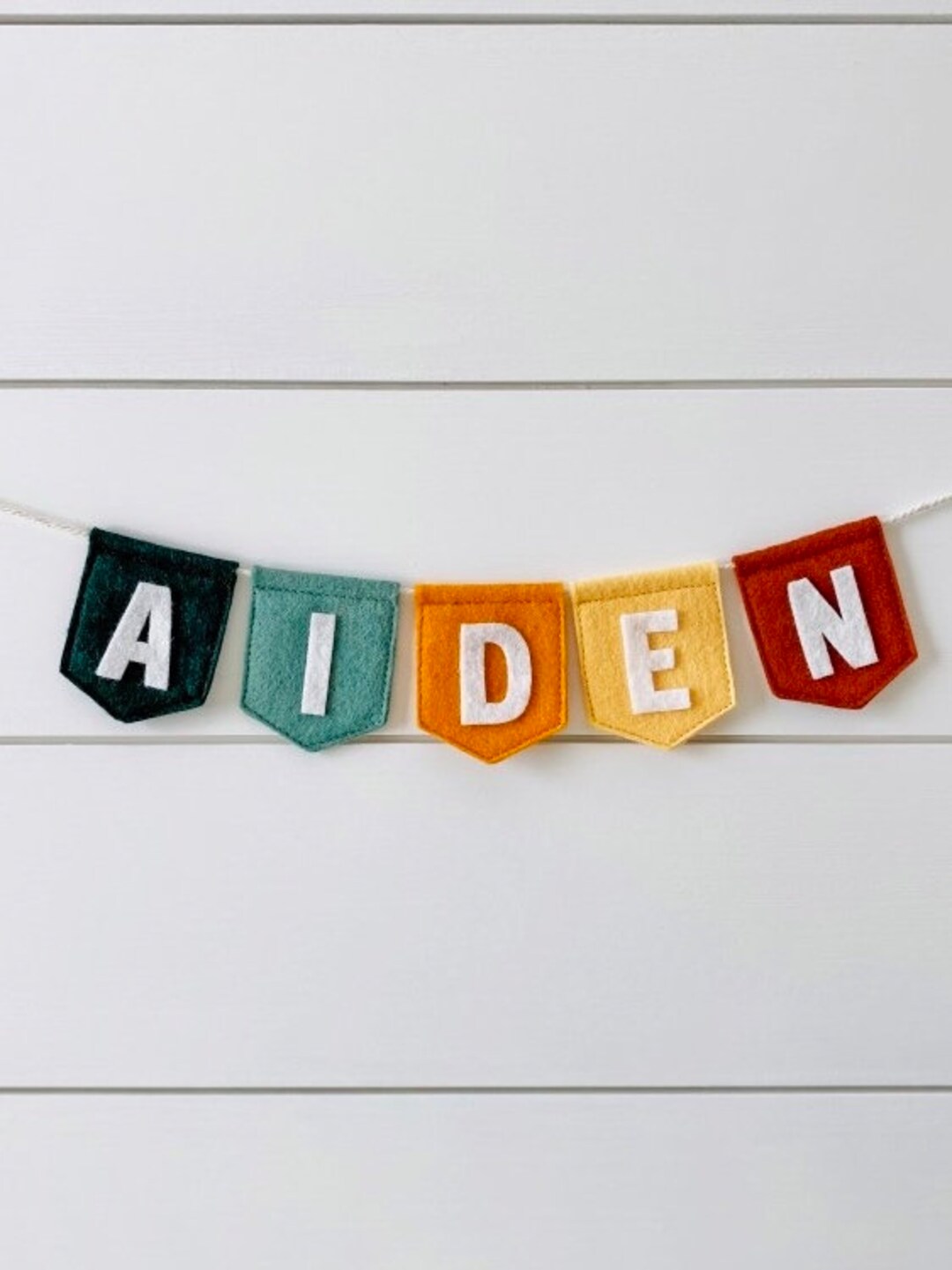 Felt Banner small With Custom Lettering Personalized Flag - Etsy