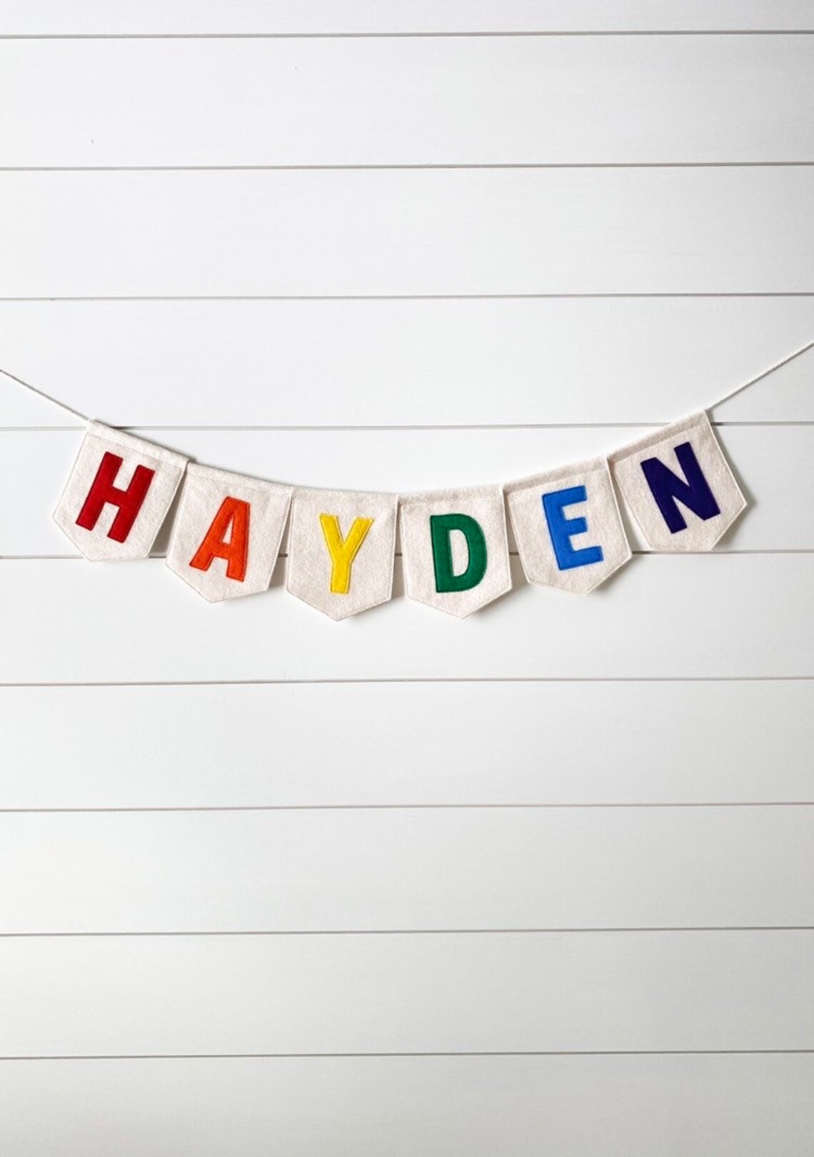 Felt Banner With Custom Lettering Personalized Flags for - Etsy