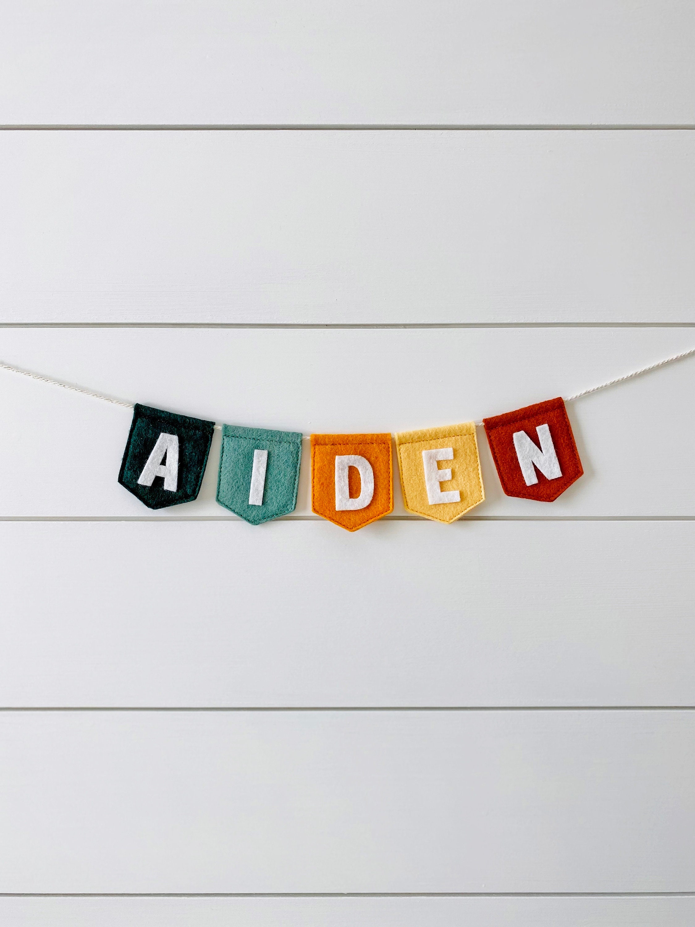Felt Banner With Custom Lettering Personalized Flags for - Etsy