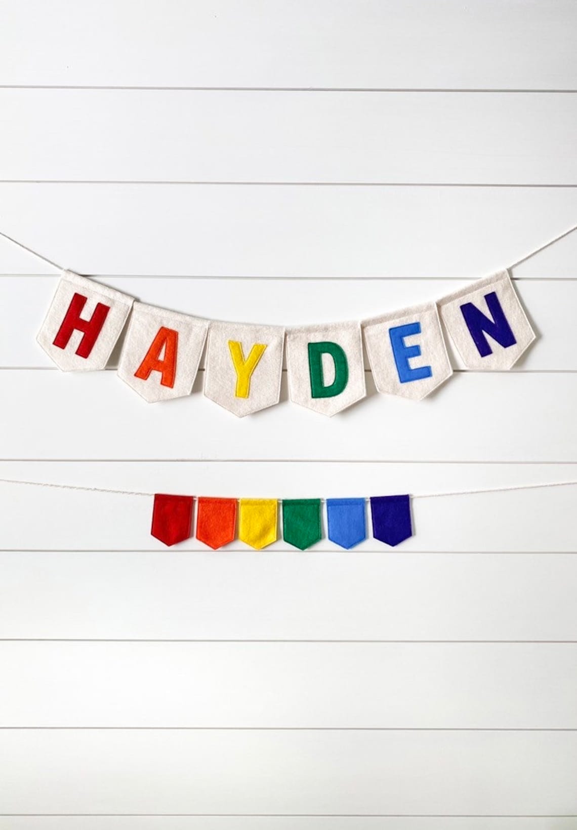 Felt Banner With Custom Lettering Personalized Flags for - Etsy