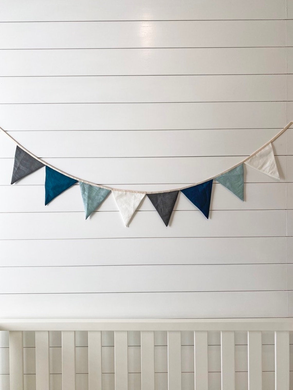 Linen Bunting Banner for Neutral Boy Nursery Decor Party - Etsy