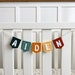 Scallop Felt Banner With Custom Lettering Personalized Decor for Baby ...