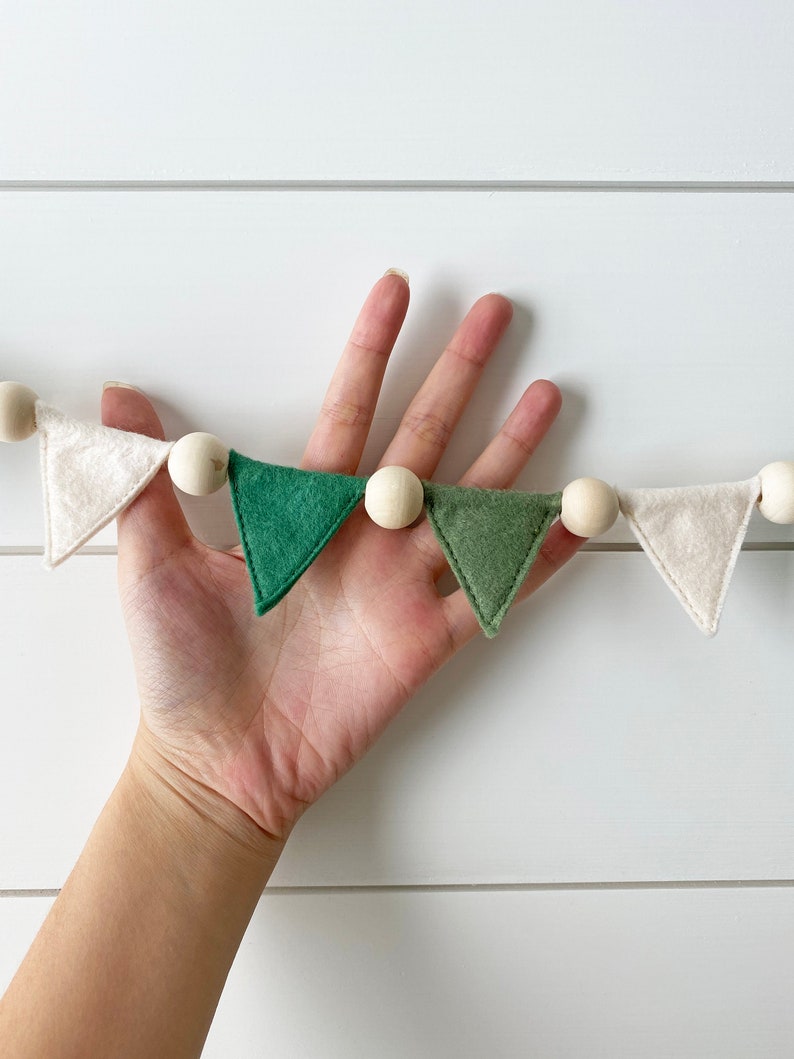 Mini Felt Triangle Banner for Nursery Decor - Party Scandi Garland ...