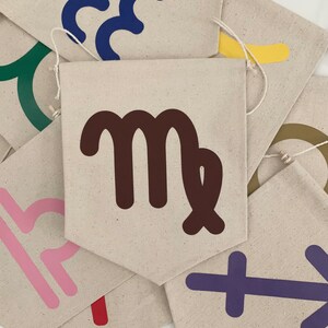 Custom Zodiac Banner - Hanging Wall Sign, Astrology Flag - Etsy