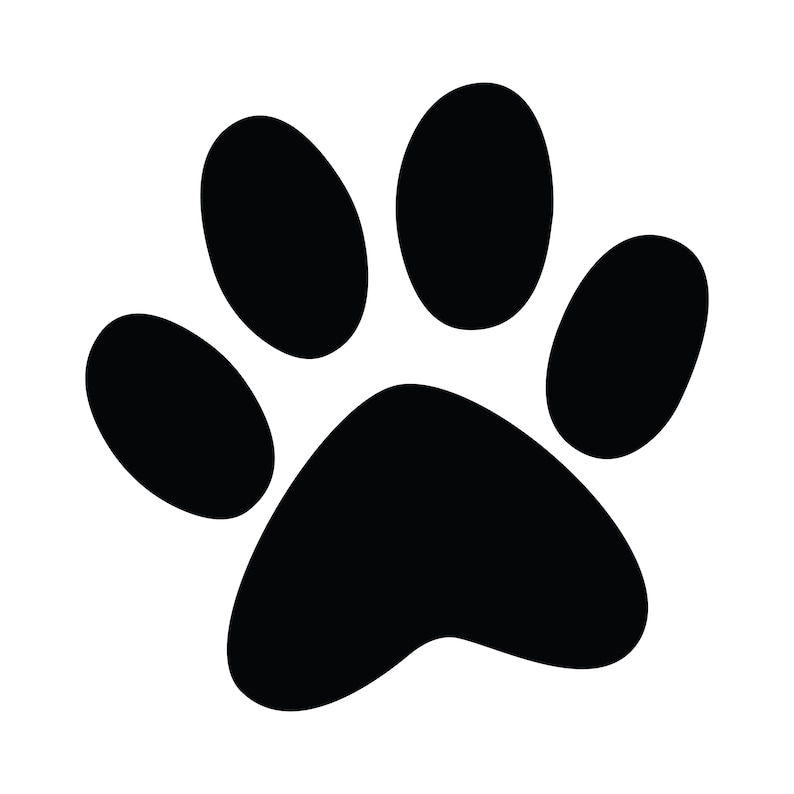 Dog Paw Print Icon | Artwork | Graphic | Illustration | Download ...