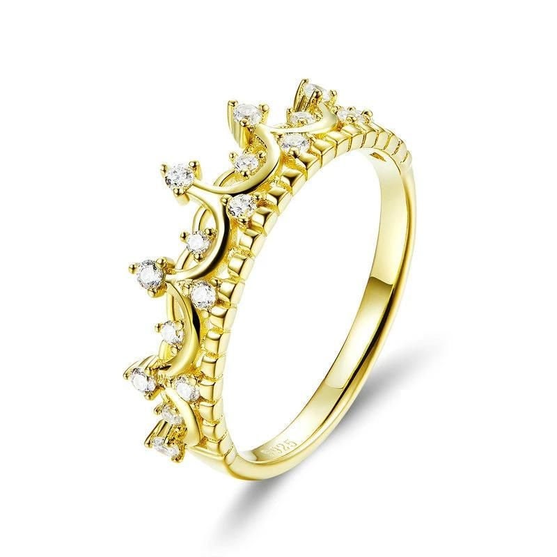 Beautiful Gold Queen/princess Crown Ring - Etsy
