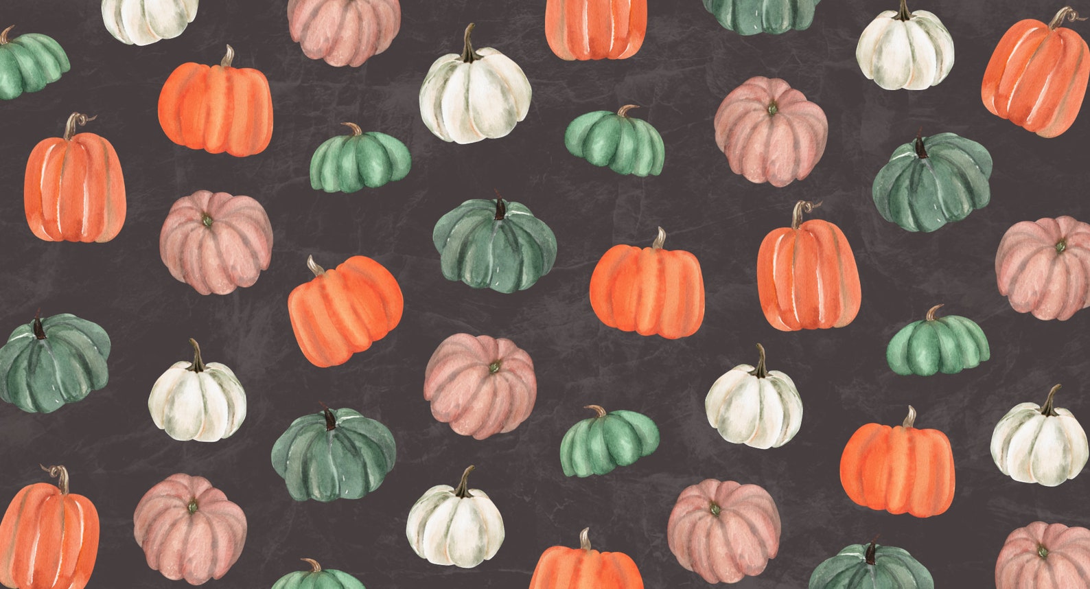 Watercolor Pumpkins | Fall Desktop Background - Etsy