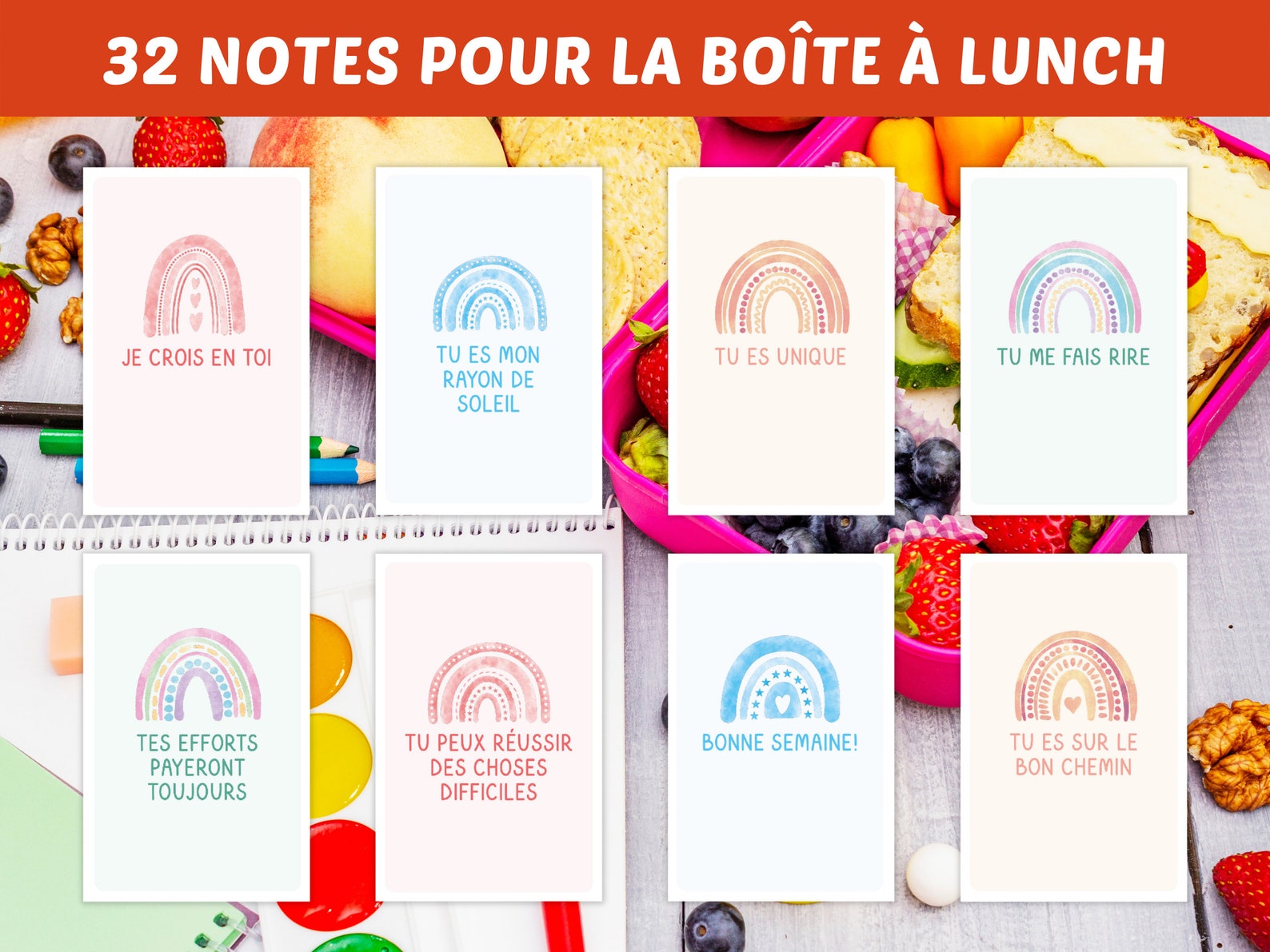 32 Printable Lunch Box Words of Encouragement | Lunch Box Notes | Notes ...