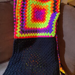 Vibrant & Bright Crochet Afghan - Etsy
