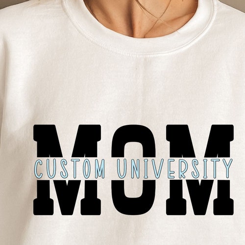 Custom Mom University Crewneck Sweatshirt Custom College - Etsy