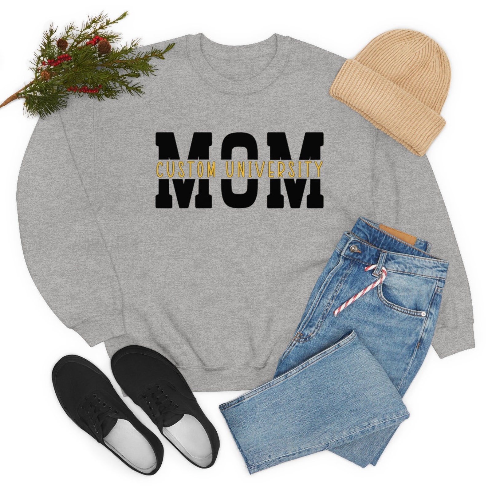 Custom Mom University Crewneck Sweatshirt Custom College - Etsy