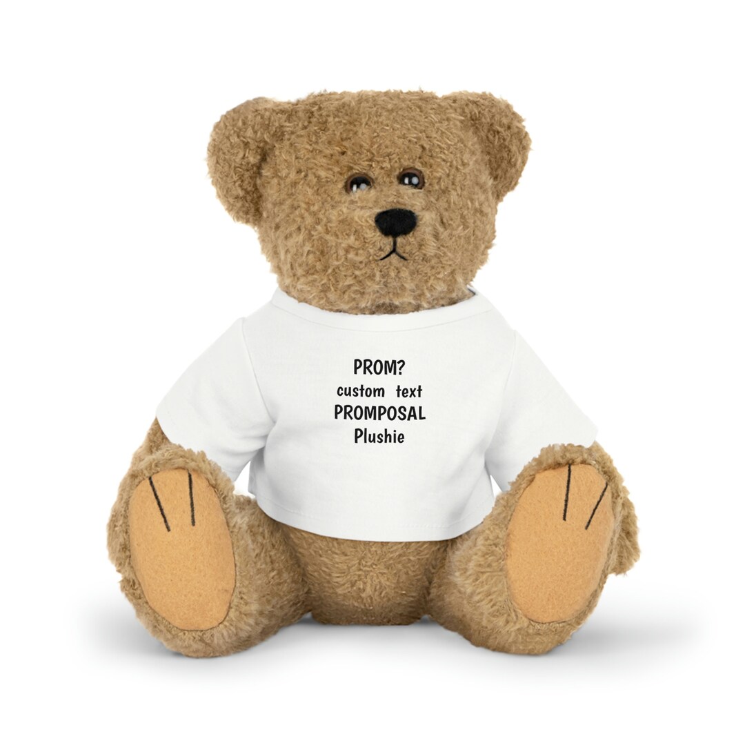 Promposal Plush Toy With T-shirt, Prom Plushie Teddy Bear, Keepsake ...