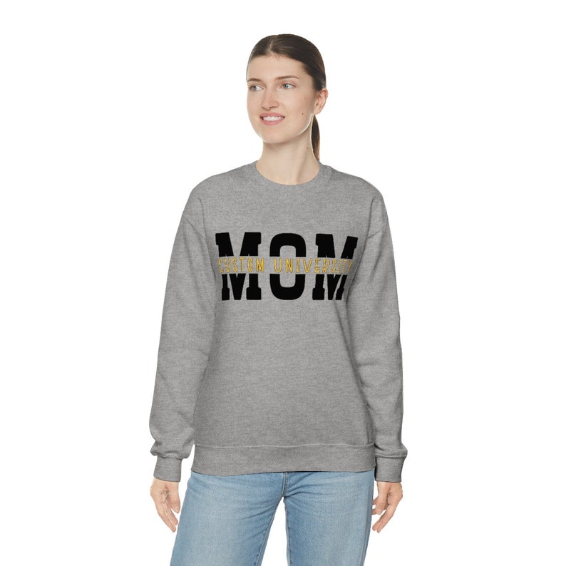 Custom Mom University Crewneck Sweatshirt Custom College - Etsy