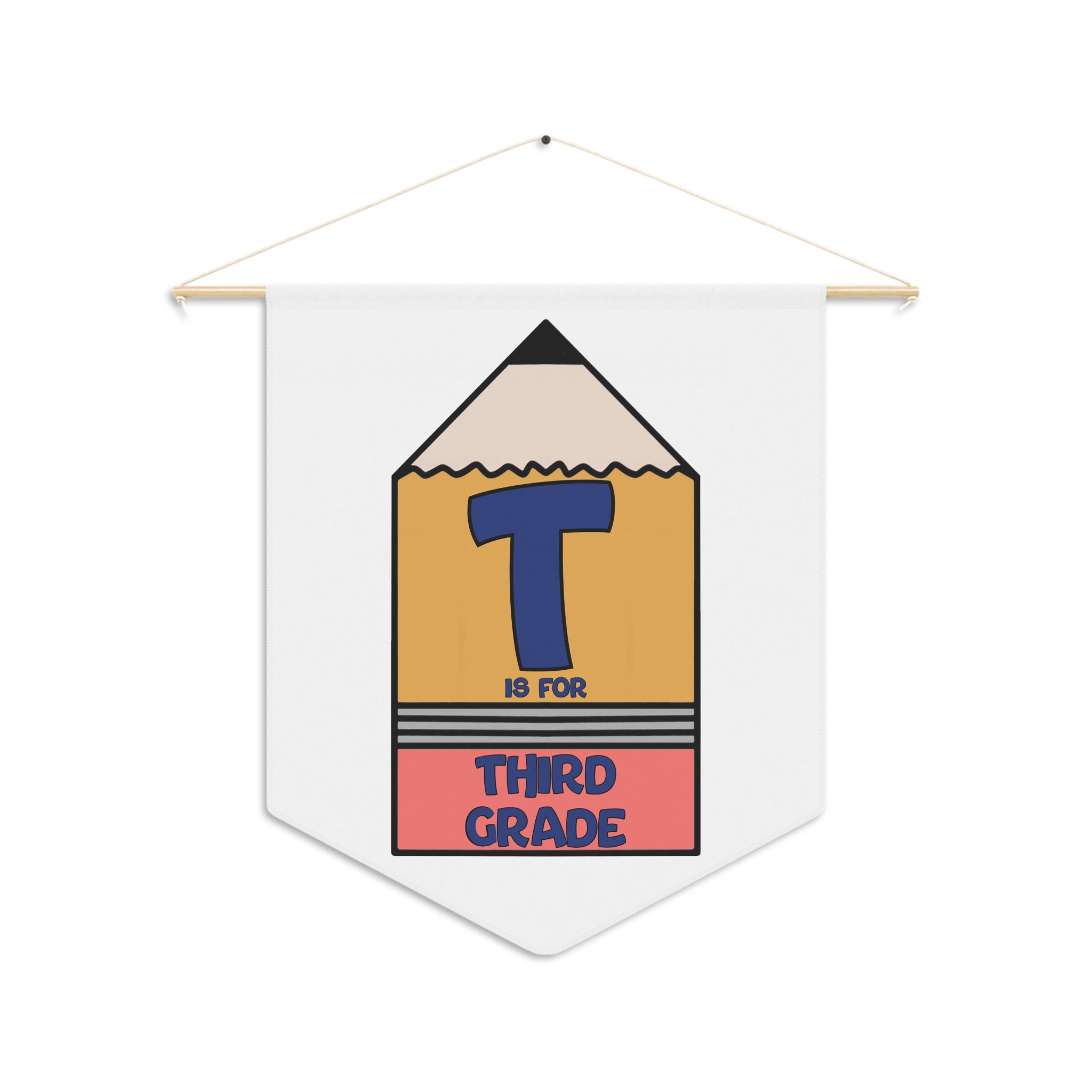Classroom Pennant, 3rd Grade Class Decor Gift for First Day of School ...
