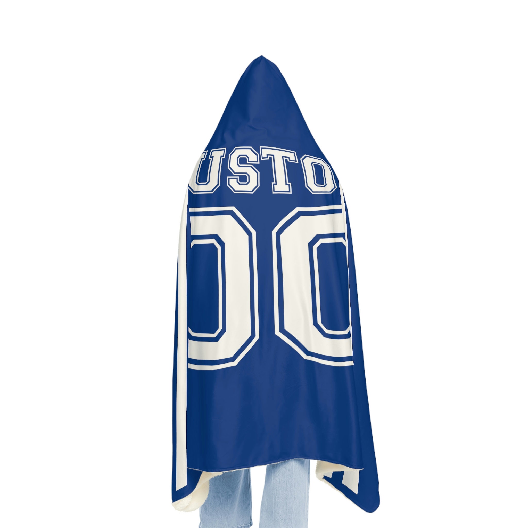 Football Jersey Hooded Blanket,custom Football Team Wearable Blanket ...