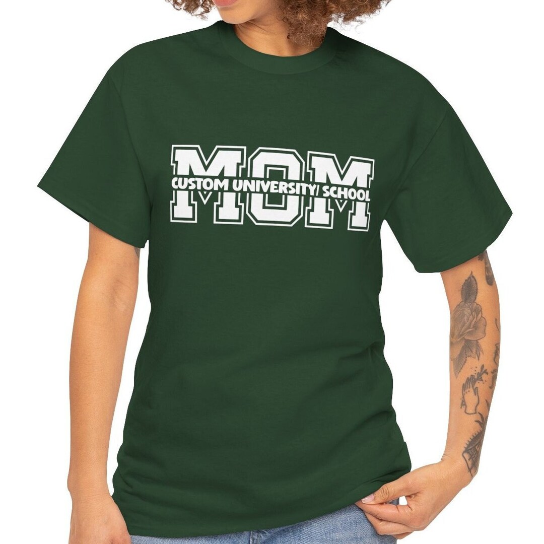 Customizable Mom University Tee Mothers Day Gift for Mimi Game Day ...