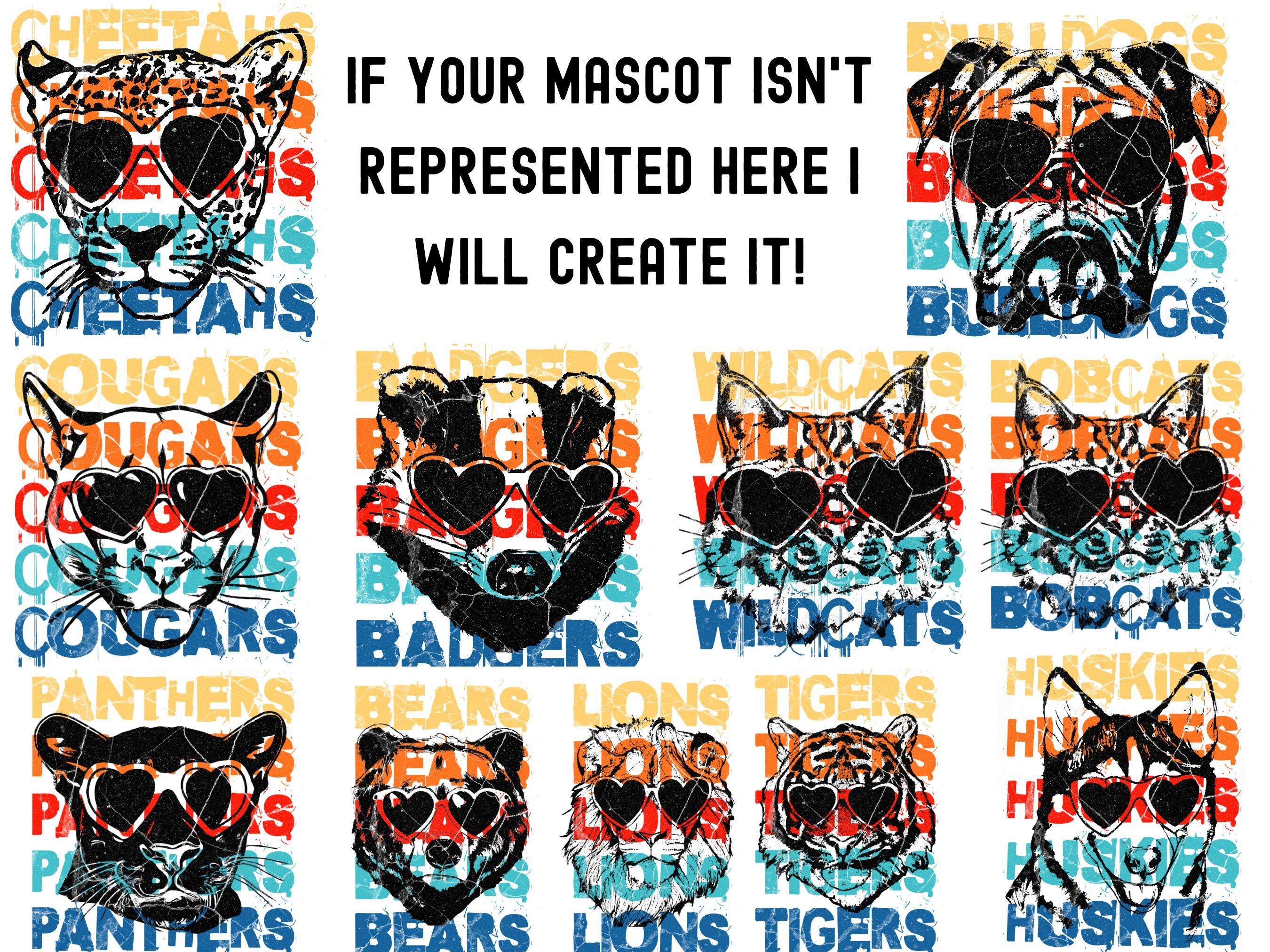 Mascot Tshirt School Spirit Shirtteam Mascot Shirt sports - Etsy