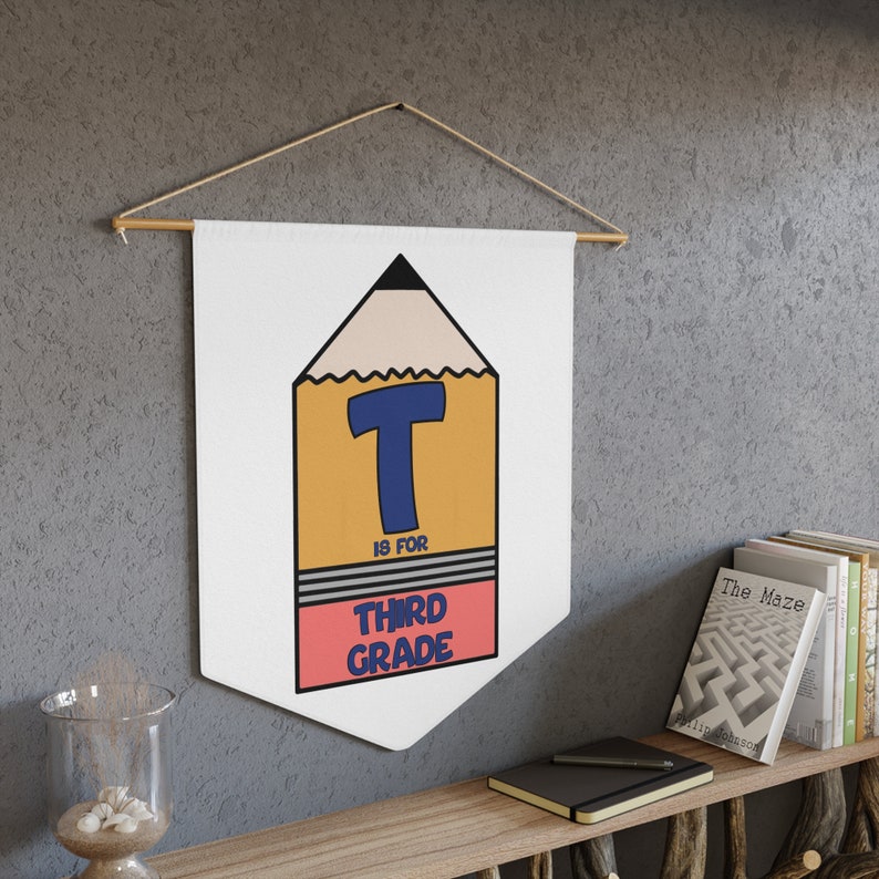 Classroom Pennant, 3rd Grade Class Decor Gift for First Day of School ...