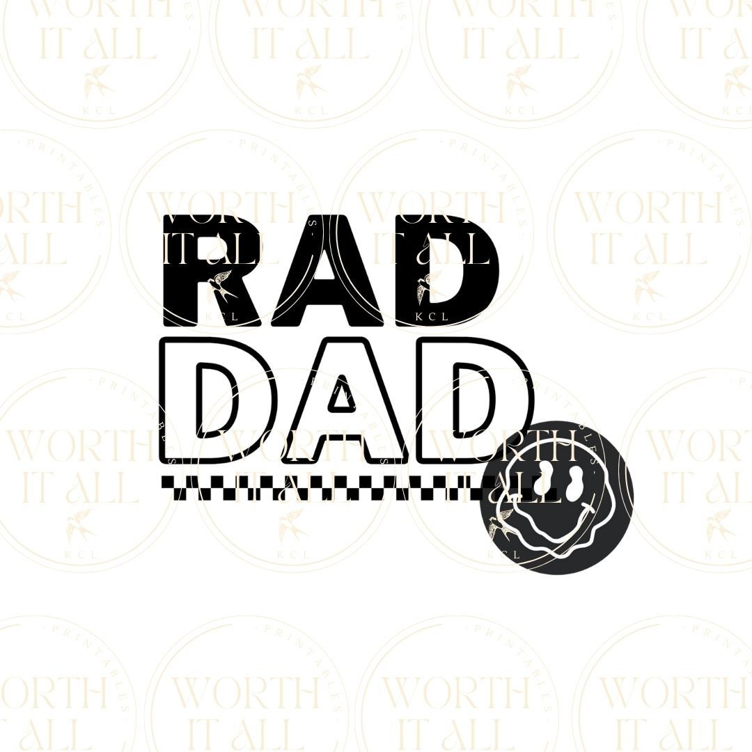 DAD Png Downloadable Png Fathers Day Tshirt Sublimation Design Png RAD ...