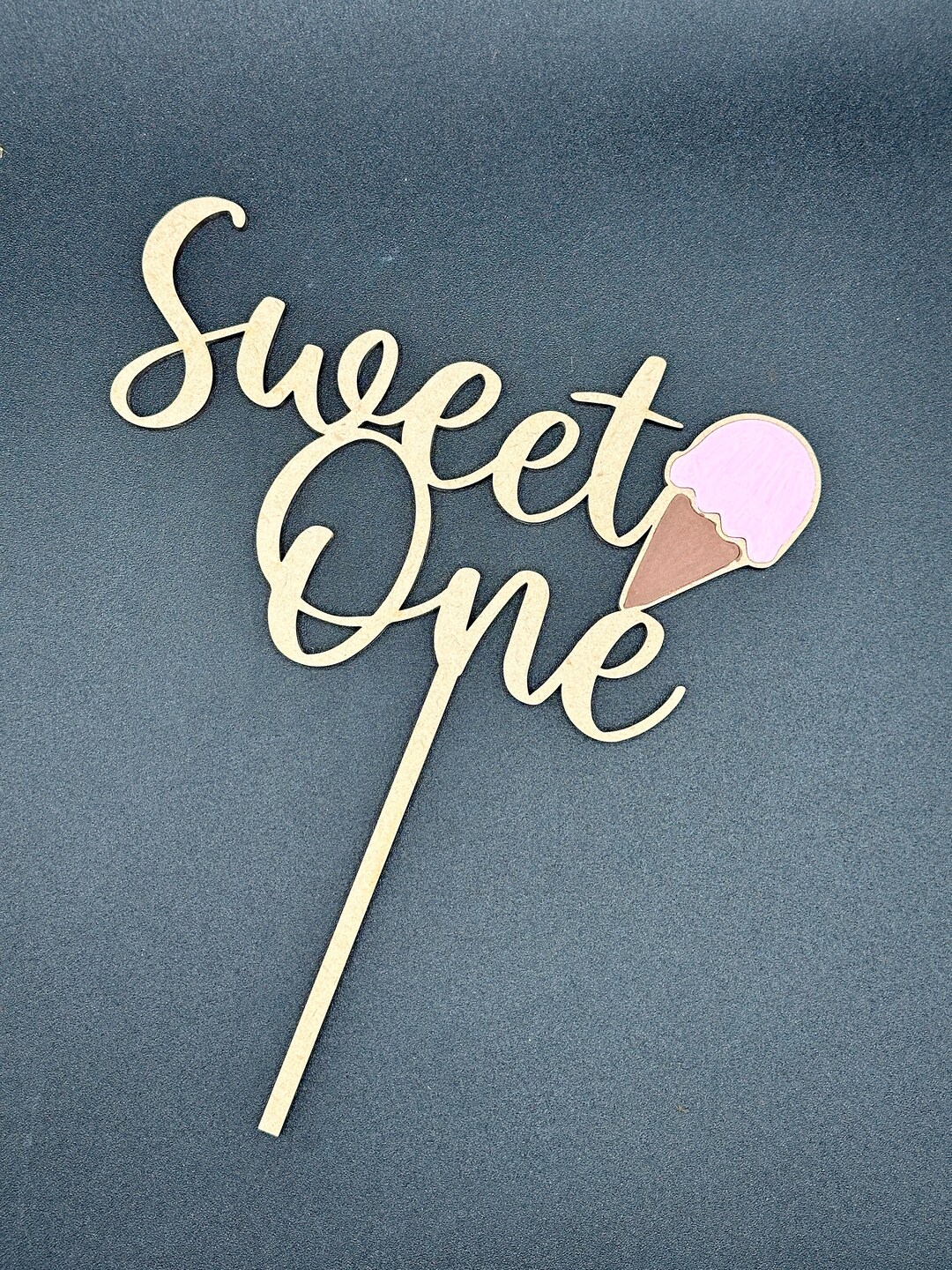 Sweet One Cake Topper | Commercial License | DXF/SVG Laser-ready Cut ...
