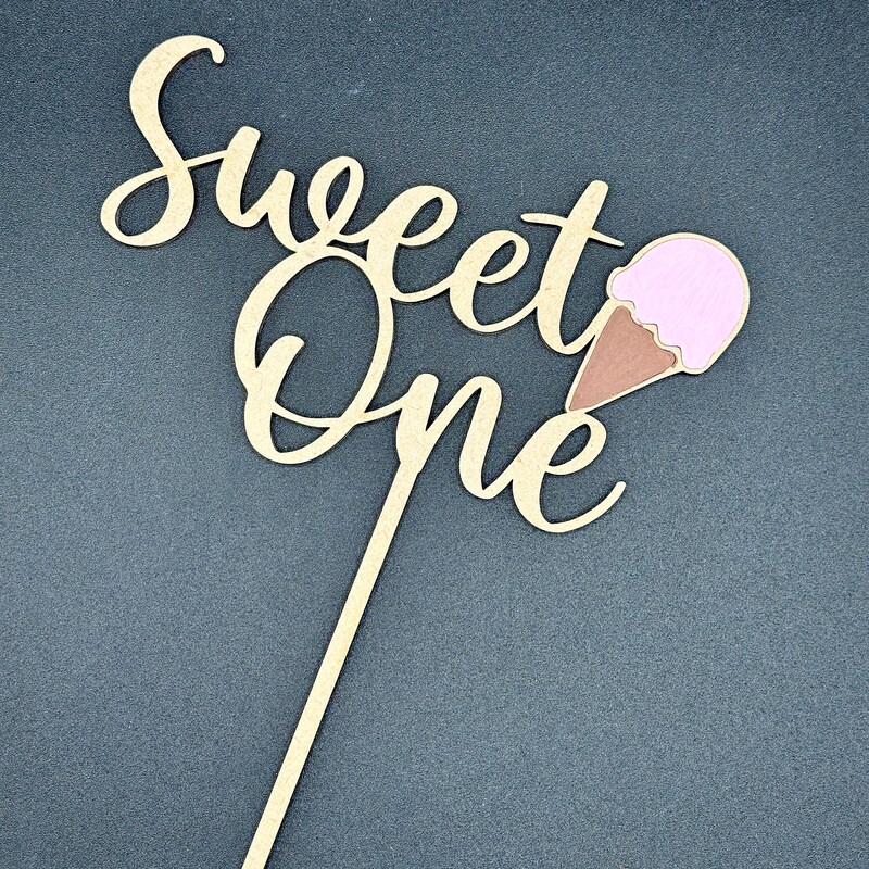 One Cake Topper - Etsy