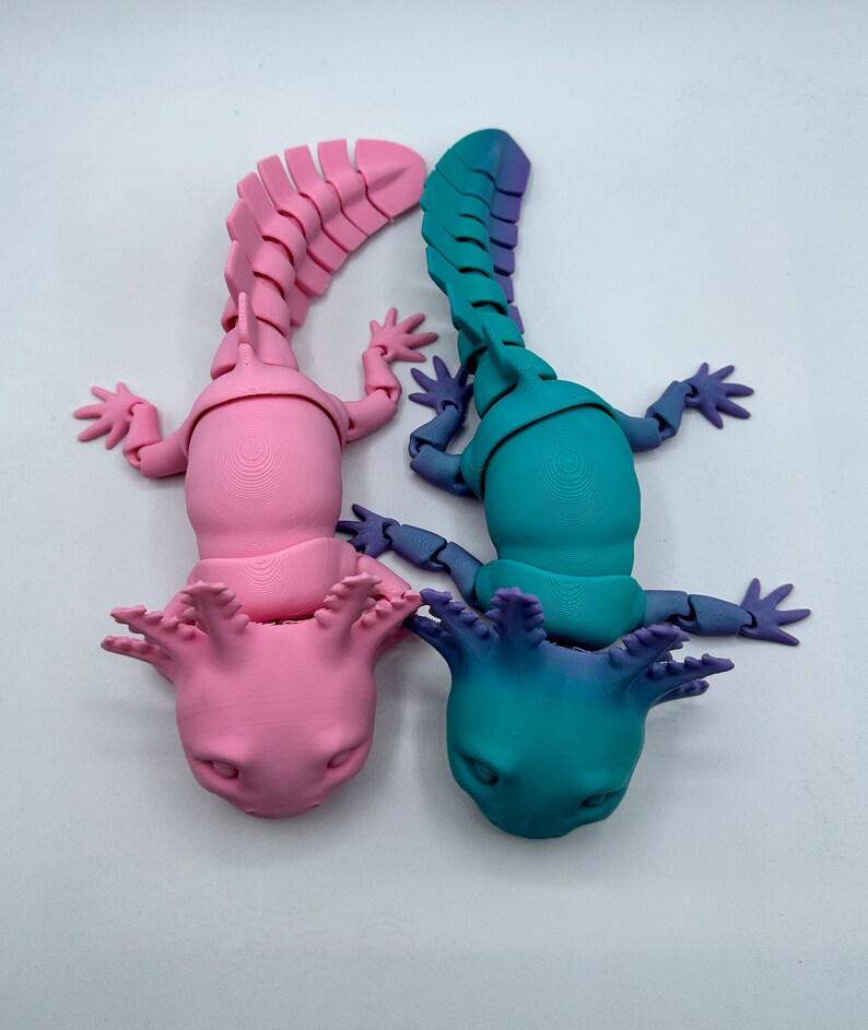 Big Smile Axolotl 3D Printed Model - Etsy