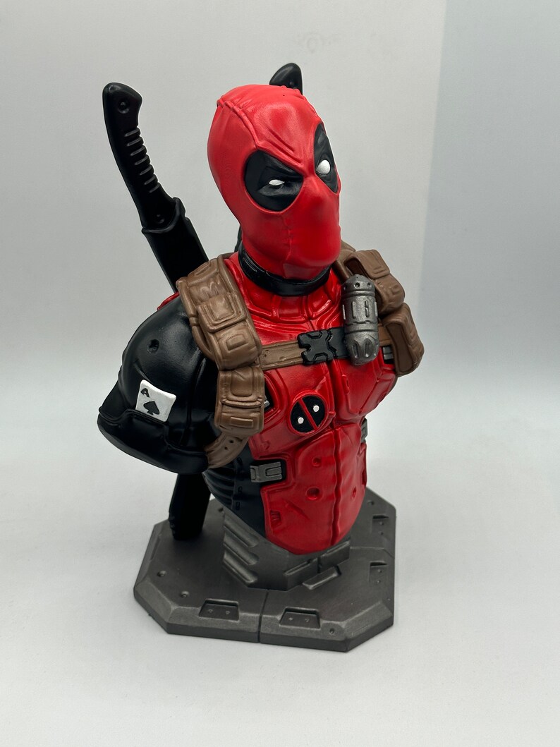Deadpool Bust (3D Printed) - Etsy