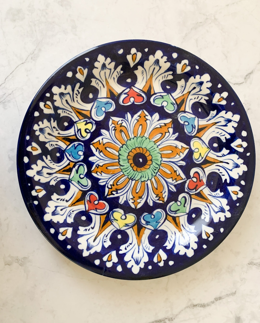 Handcrafted Serving Plates for Dinner, Lunch. Ceramic Glazed Plates ...