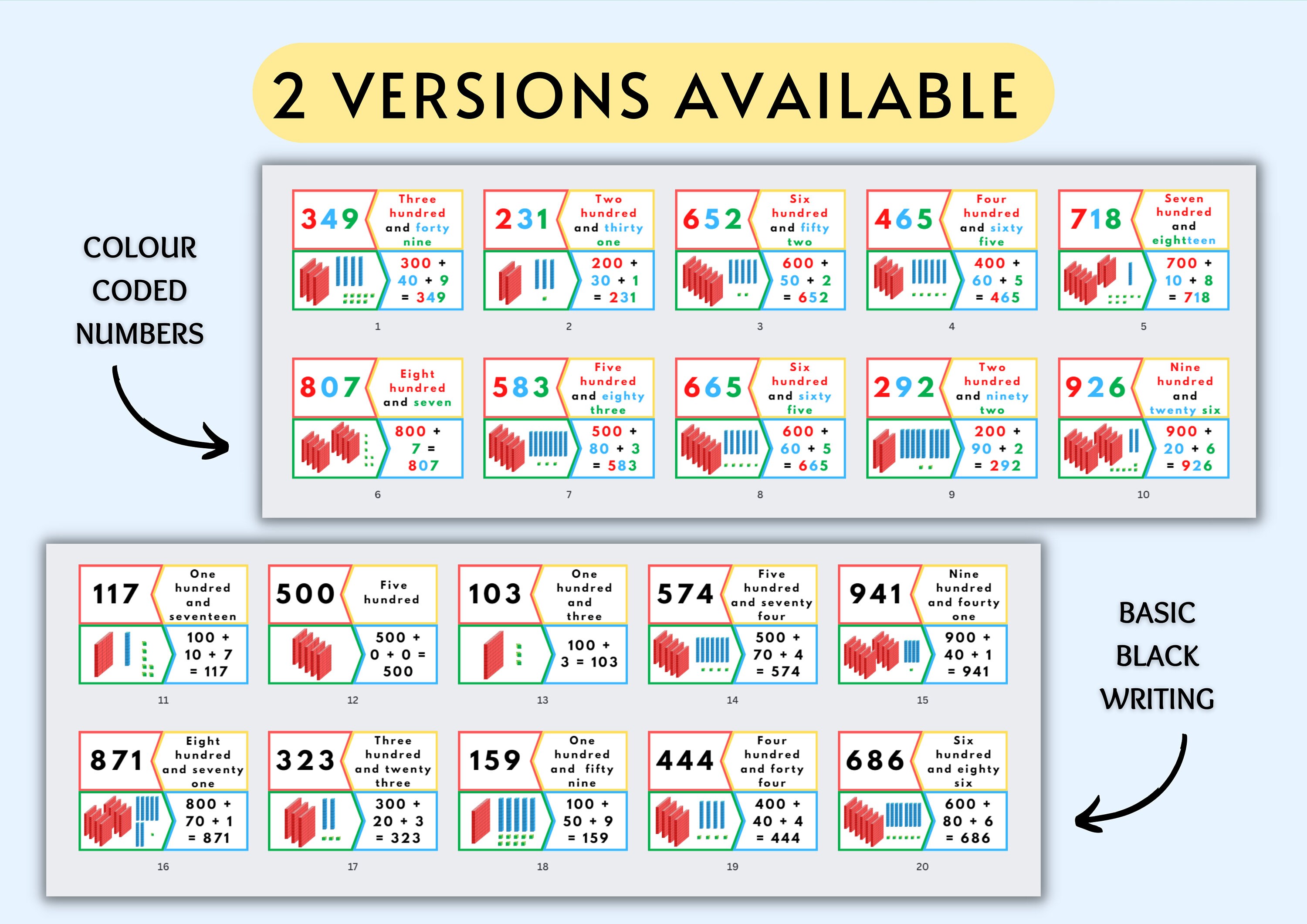 Fun Math Game for Children and Teachers Place Value Math Puzzle Game ...