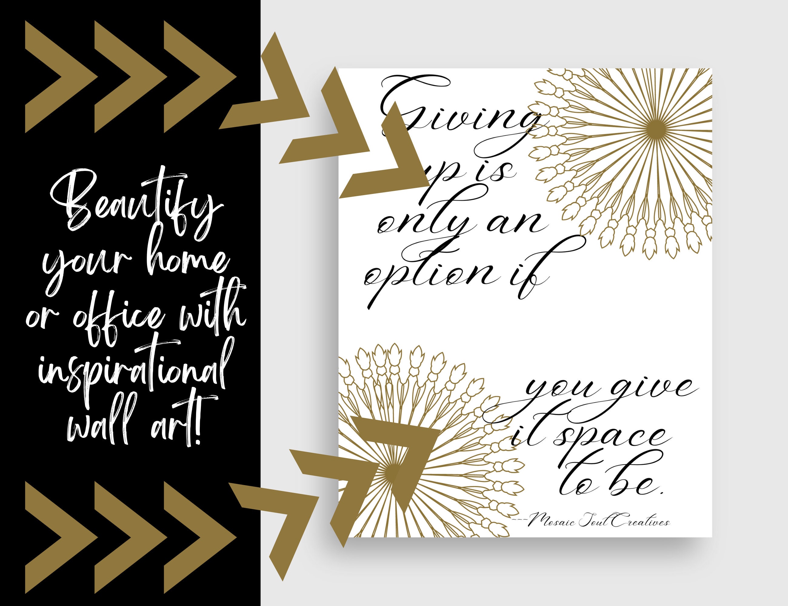 Giving Wall Art, Frameable Art Wall, Unique Wall Decor, Motivational ...