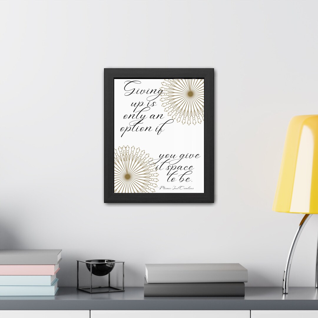 Giving Wall Art Framed, Believe in Yourself, Boss Leaving Gift ...