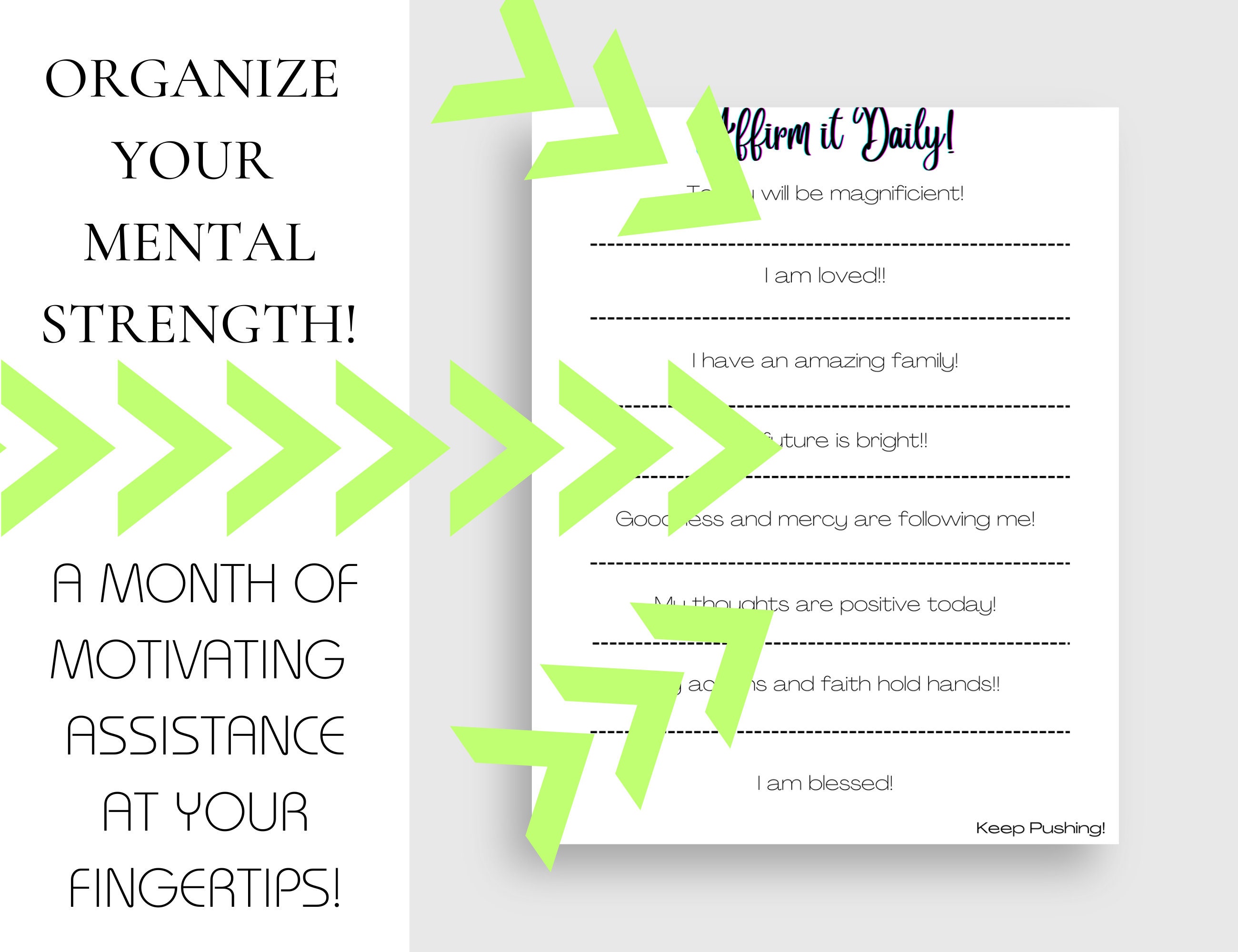 Affirm It Daily Cutouts, How to Be Better, Affirming Charts ...