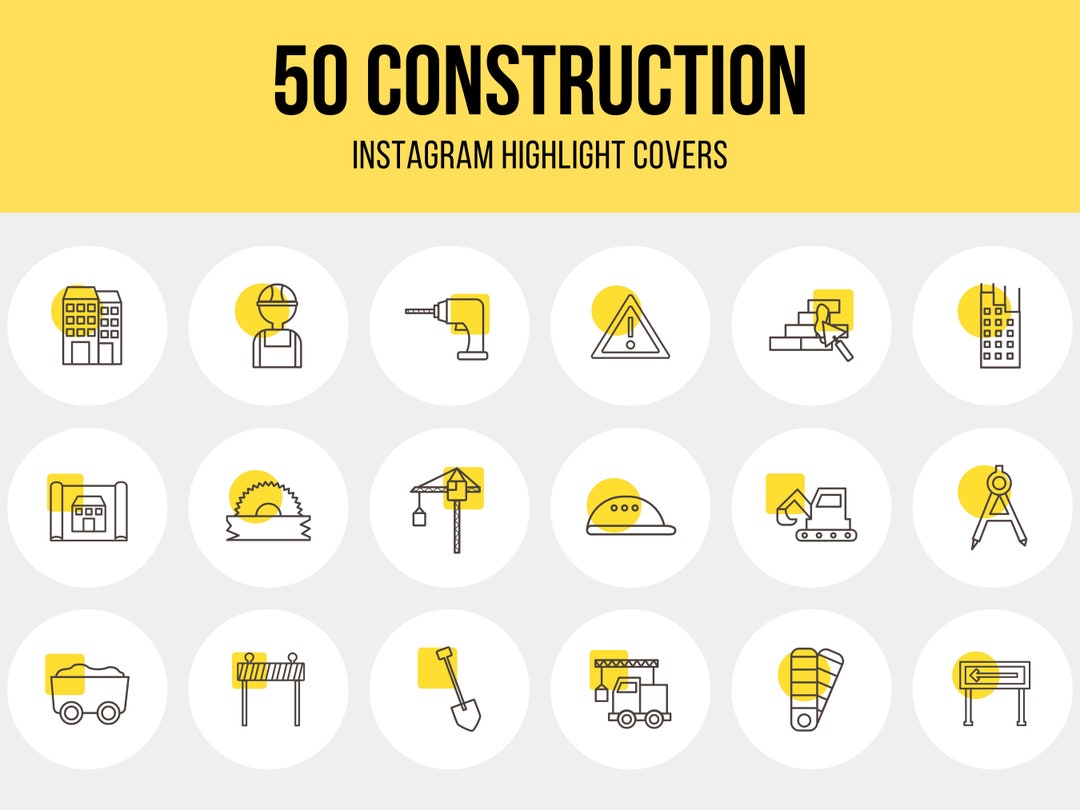 50 Construction Instagram Highlight Covers | Builder Building ...