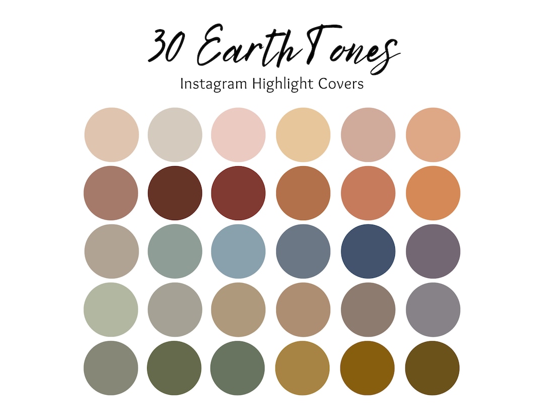 30 Earth Tones Instagram Highlight Covers | Neutral Natural Nature ...